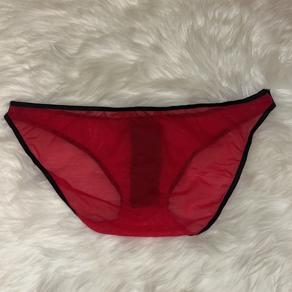 Frederick's of Hollywood | Intimates & Sleepwear | Red Sheer Panty W ...